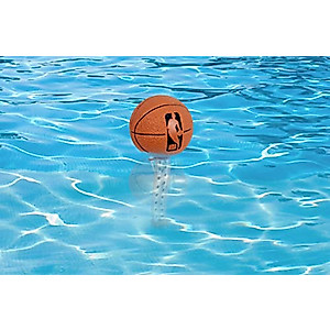 Poolmaster 25306 Floating Basketball Swimming Pool and Spa Thermometer Featuring Classic NBA Logo, Brown