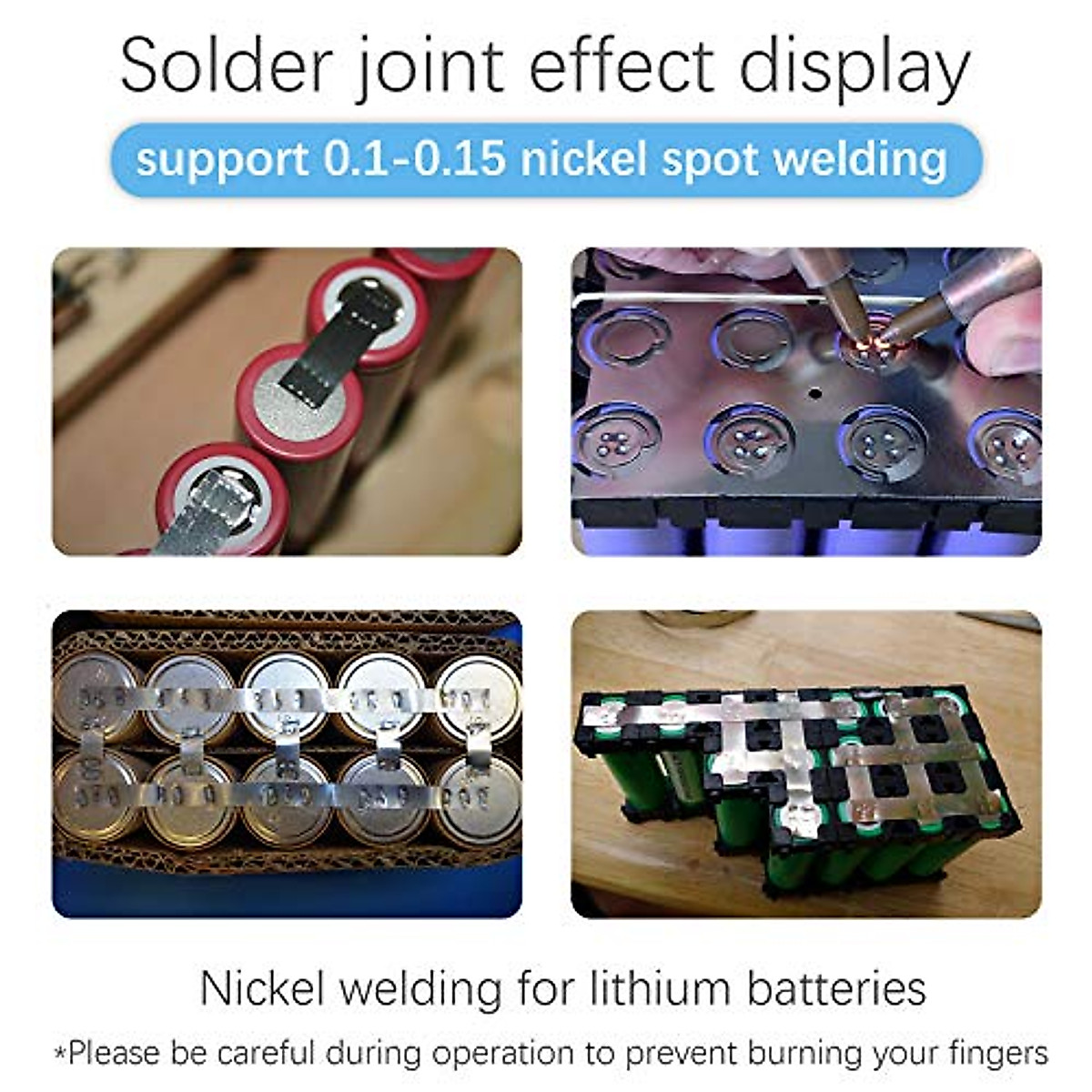 Spot Welder Rechargeable Upgraded Enhanced Spot Welding Machine 6700Mah Battery for Energy Storage Protable Spot Welding Equipment with USB Fast Charging