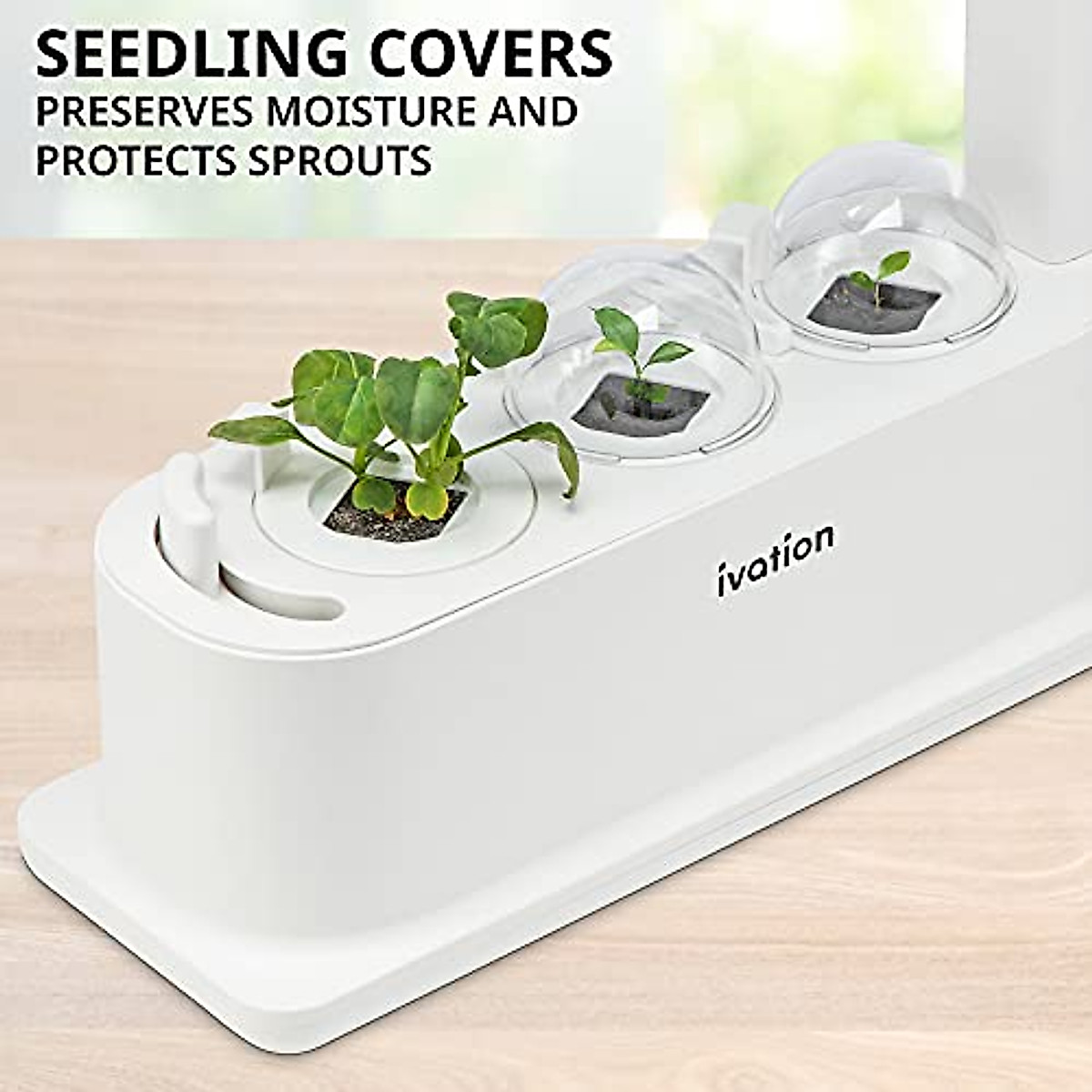 Ivation 3-Pod Indoor Hydroponics Growing System Kit with LED Grow Light, Herb Garden Planter for Herbs, Vegetables, Plants Flowers and Fruit