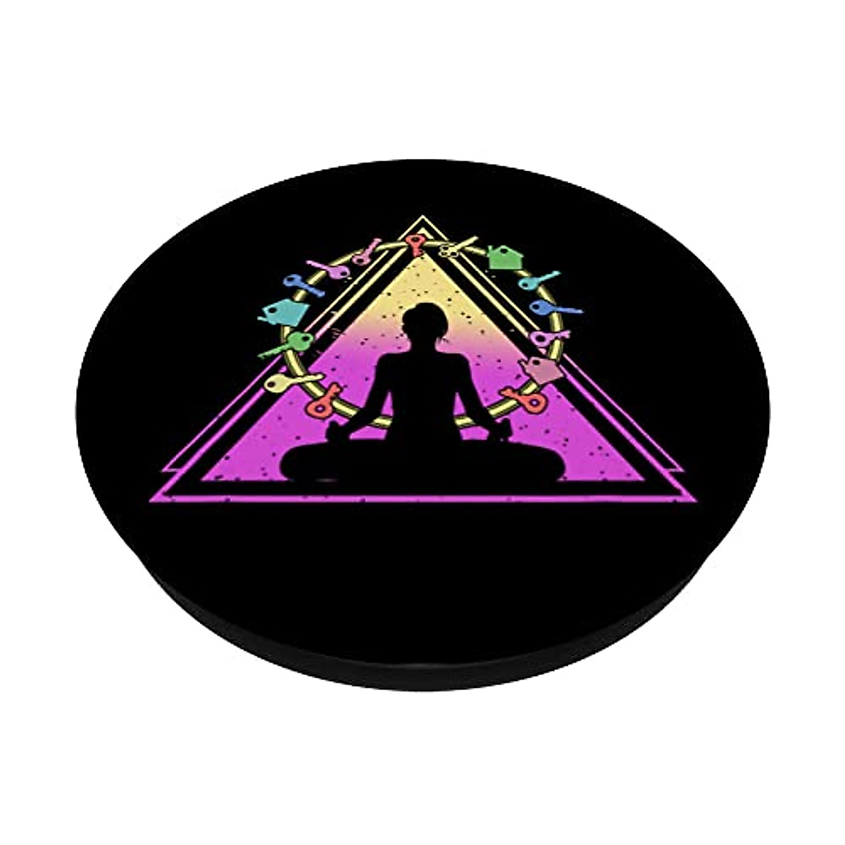 Real Estate Agent Yoga Keys House Property Realtor Apartment PopSockets Swappable PopGrip