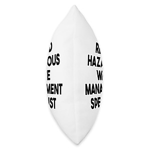 Retired Hazardous Waste Management Specialist Throw Pillow