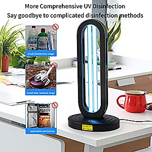 UV Light Sanitizer, Ultraviolet Light Sanitizer for Room，Air Freshener UV Lamp with Remote Control and Radar Monitor Sensor: Sterilize and Disinfect Every Room of Your Home for 15/30/60 Minutes