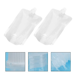 50pcs 250ml Drink Pouches Bags Drinks Flasks Juice Bags Flasks Cruise Pouch Stand up Drink Container for Cold Hot Drinks