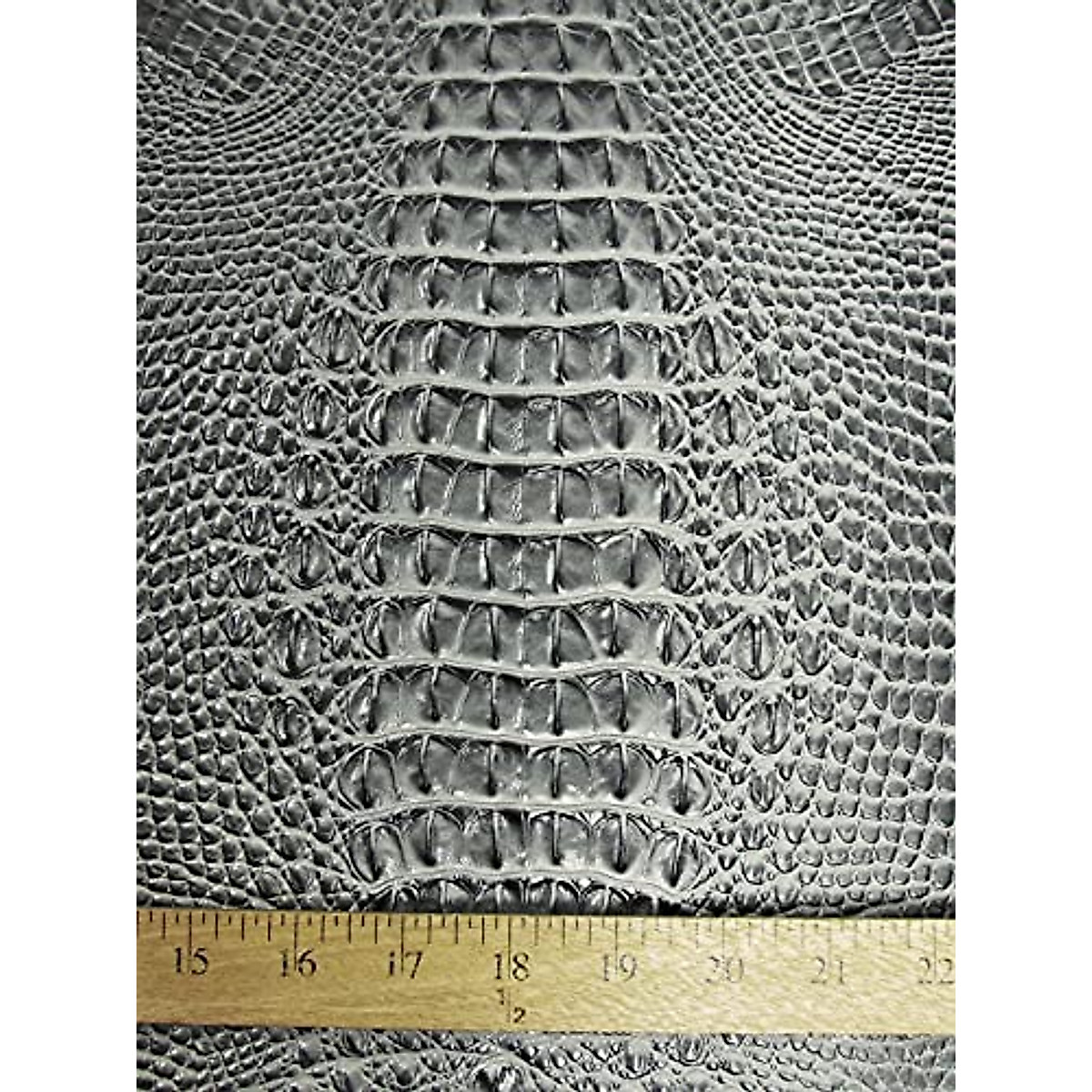 DuroLast™ Hydra Gator 3D Embossed Vinyl Fabric Sold by The Yard 2 Tone 3D Crocodile DIY Upholstery Accessories Apparel (Viper Green)
