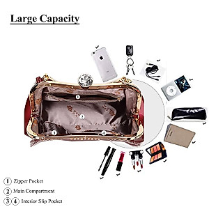 RTGGSEL Diamond Crystal Glossy Patent Leather Top Handle Tote Handbag for Women Bag Evening Wedding Shoulder Bag Satchel Purse (Black)