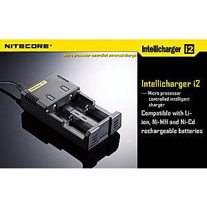 Nitecore i2 Intellicharge Charger for 18650 AAA AA Li-Ion/NiMH Battery