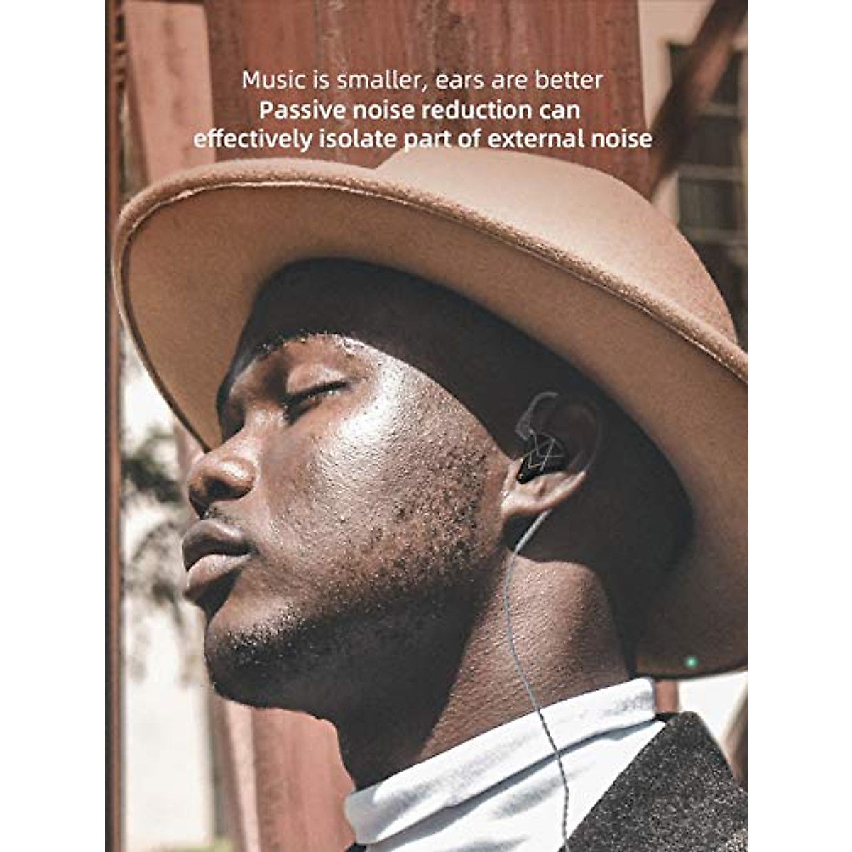 KZ ASX in-Ear Monitors, 10 Balanced Armatures Units per Side Customized HiFi IEM Wired Earphones/Earbuds/Headphones with Detachable Cable 2Pin for Musician Audiophile (White, with MIC)