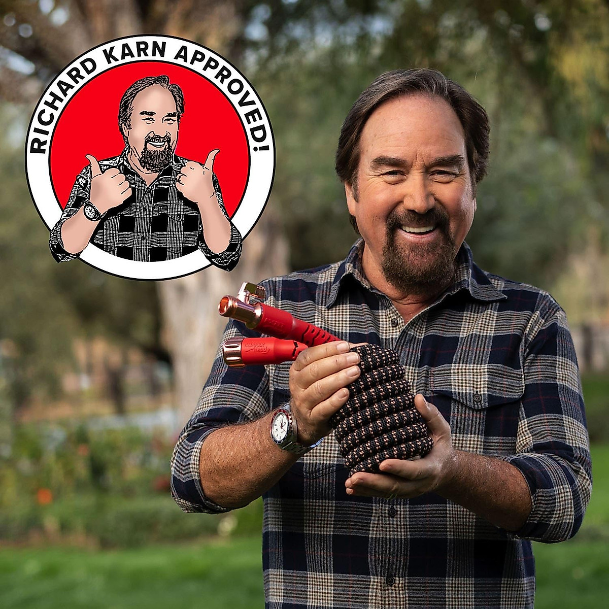 Pocket Hose Copper Head w/New Pocket Pivot Expandable Garden Hose 50 FT, AS-SEEN-ON-TV, Swivels 360°, Advanced Tri-Tex Tubing & Force Field Jacket, 3X Stronger, Lead-Free, No-Kink, Anti-Burst w/APT