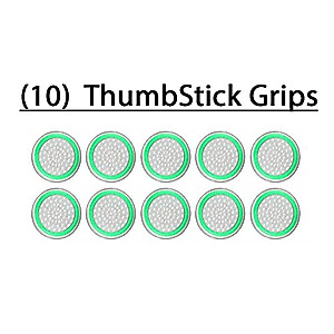 10 Pcs Silicone Cap Joystick Thumb Grip Protect Cover for Ps3 Ps4 Ps5 Xbox 360 Xbox One Xbox Series X Wii U NSwitch Pro Controllers Game Controllers
