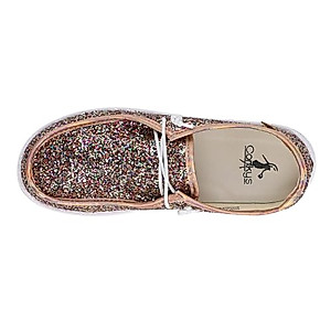 Corkys Womens Kayak Glitter Slip On Sneakers Shoes Casual - Confetti Glitter - Size - 7