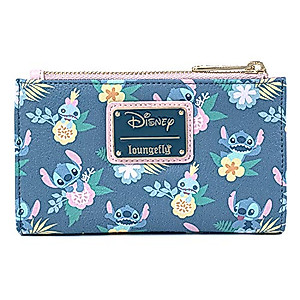 Loungefly Disney Stitch and Scrump Floral Bi-Fold Wallet