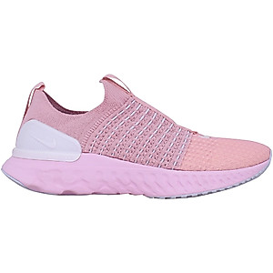 Nike Women's React Phantom Run Fk 2 Shoes, Pink Glaze/Mtlc Summit/White, 6