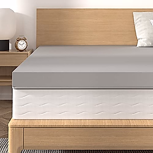 BedStory 3 Inch Full Size Memory Foam Mattress Topper, Bamboo Charcoal Memory Foam Bed Topper for Back Pain Relief, Cooling No Odor Mattress Pad Ergonomic Design Skin-Friendly, CertiPUR-US Certified