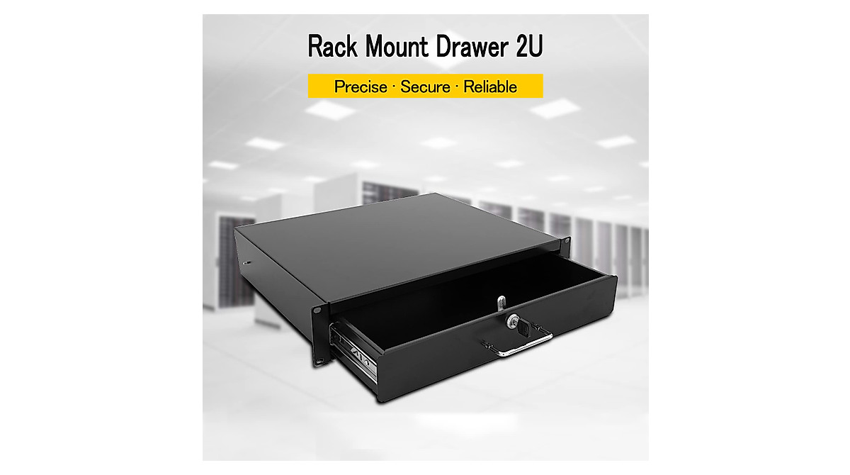 RAISING ELECTRONICS 2U Rack Mount Drawer - Lockable & Durable