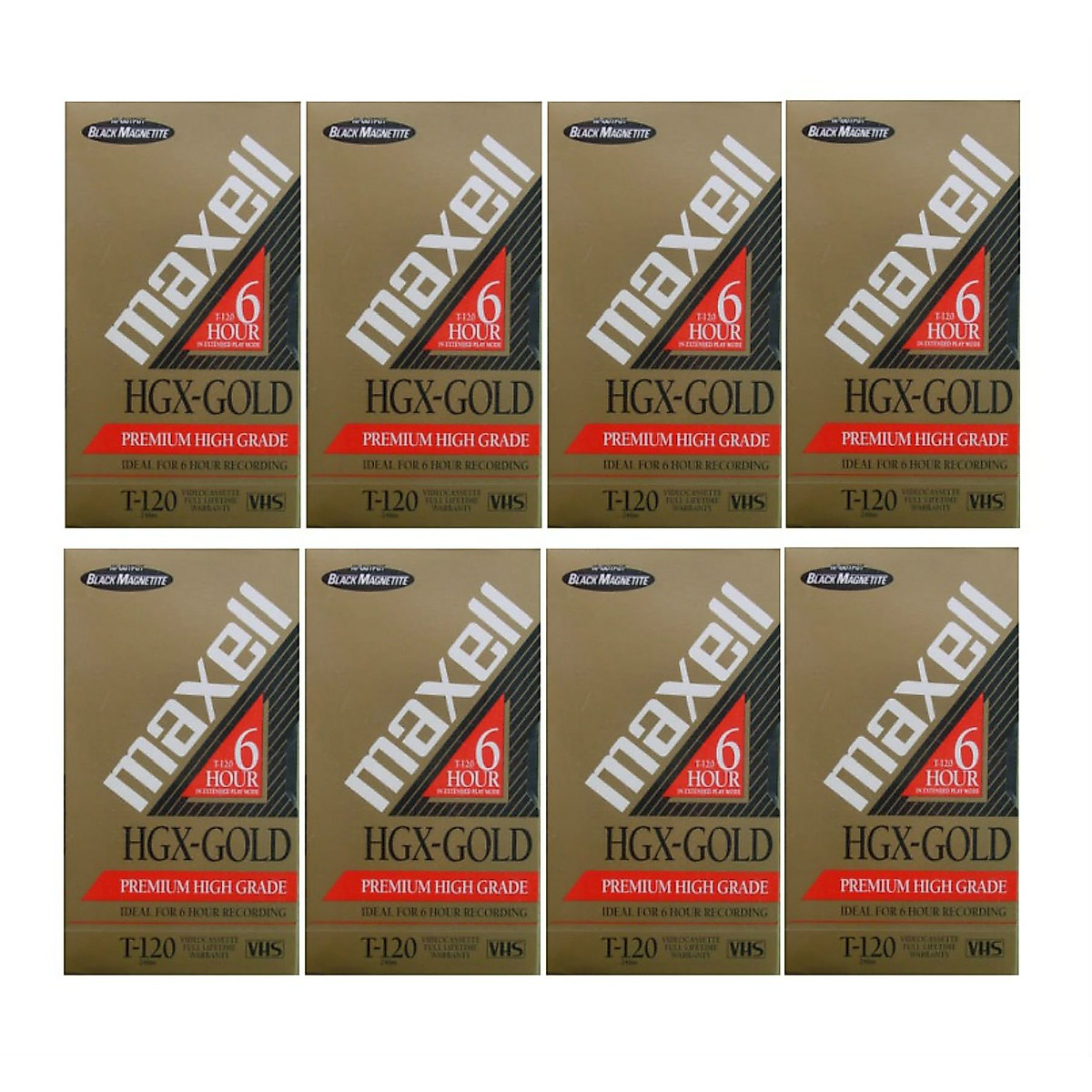 Maxell HGX T-120 VHS 9-pack