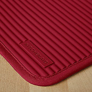 KitchenAid Ribbed Soft Silicone Pot Holder Set, Smoked Paprika