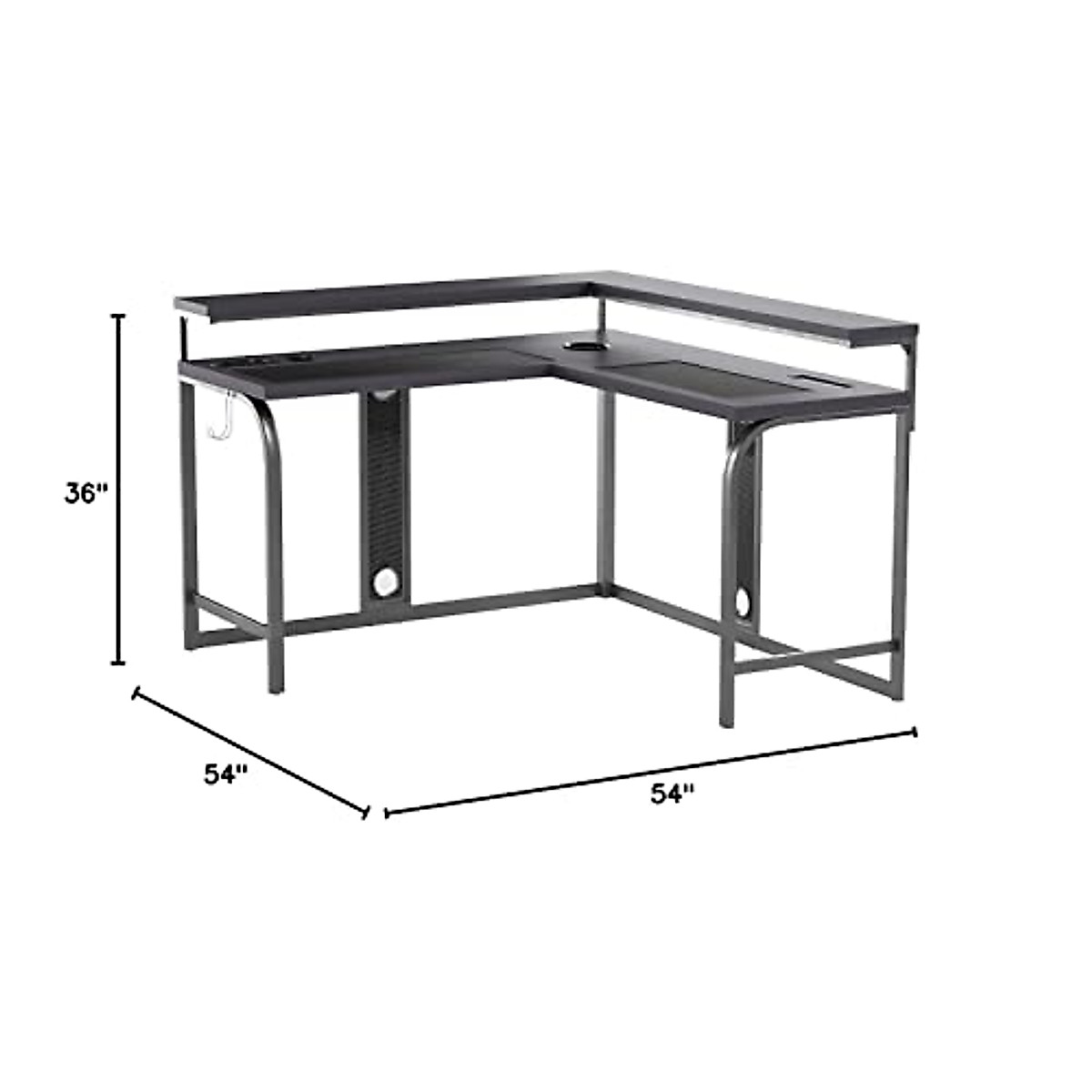Z-Line Designs Series 1.2 Performance L Desk, Grey
