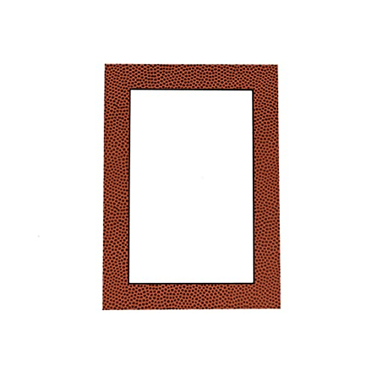 CountryArtHouse Football Texture Acid Free 22x28 Picture Frame Mats with White Core Bevel Cut for 20x24 Pictures - Fits 22x28 Frame - One Mat - with Bag & Backing