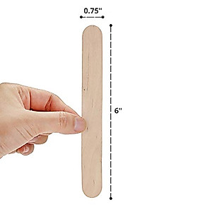 Mr. Pen- Jumbo Wooden Craft Sticks, 100 Pack, 5.75 inch, Craft Sticks, Popsicle Sticks for Crafts, Large Popsicle Sticks, Jumbo Popsicle Sticks, Wax Sticks for Waxing, Large Popsicle Sticks Jumbo