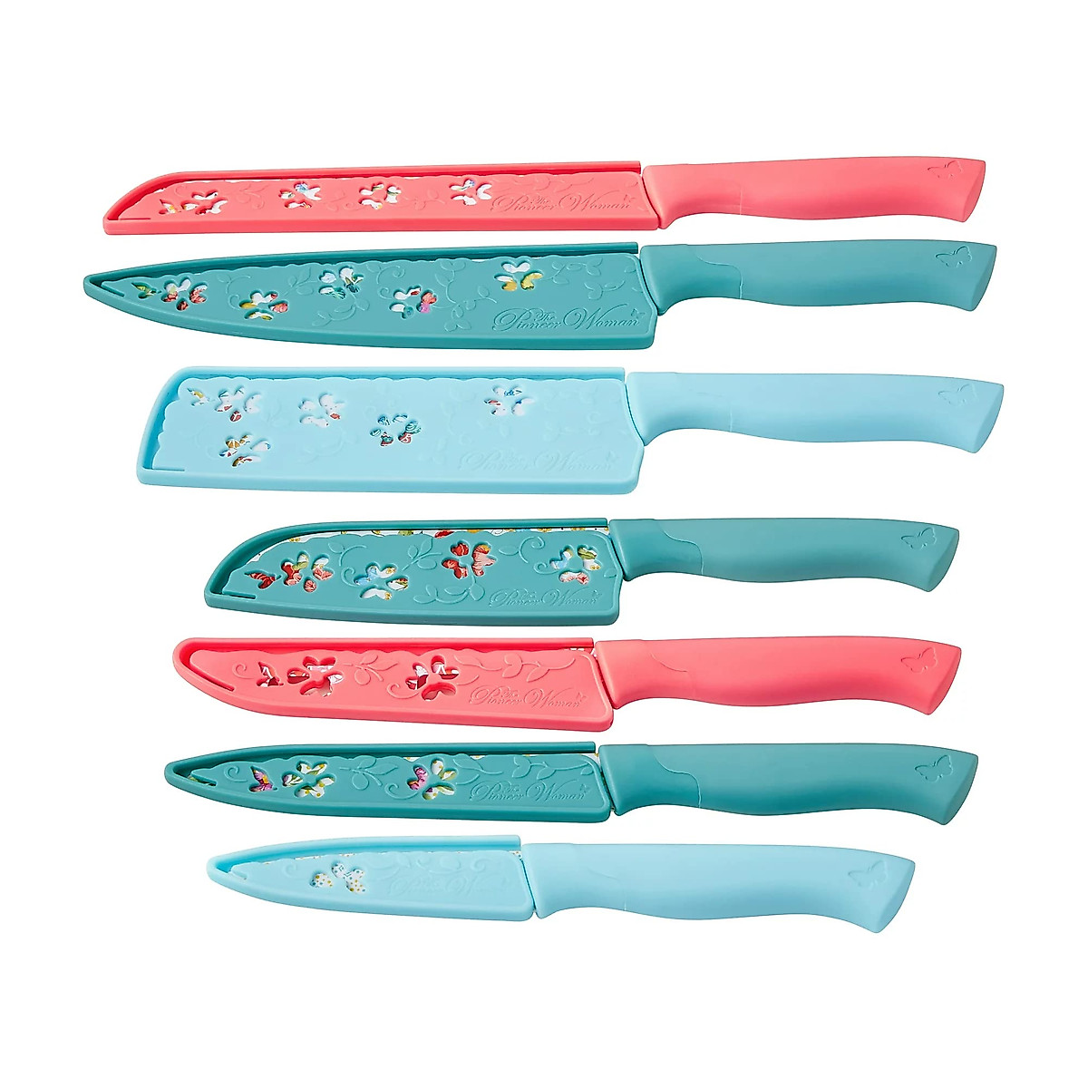 The Pioneer Woman Blooming Bouquet 20-Piece Cutlery Set - Knife set - Cutting board