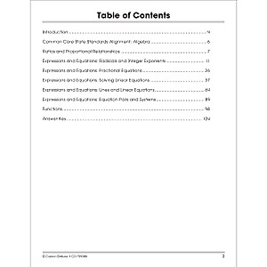 Algebra 1 Workbook, Solving and Graphing Math Equations, for Homeschool or Classroom, Grades 7 and Up (The 100+ Series™)