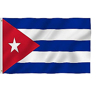 Anley Fly Breeze 3x5 Foot Cuba Flag - Vivid Color and Fade proof - Canvas Header and Double Stitched - Cuban National Flags Polyester with Brass Grommets 3 X 5 Ft