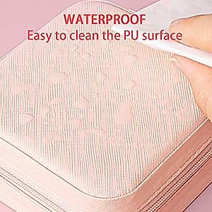 Semyifu Travel Jewelry Case Personalized Jewelry Box Jewelry Travel Organizer Small Jewelry Box for Women, Jewelry Travel Case Earring Organizer Ring Box