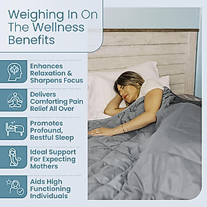 HomeSmart Products Comfortable Weighted Blanket 15 lbs 60x80 Fits Full & Twin Size Bed Or Use as a Personal Weighted Blanket