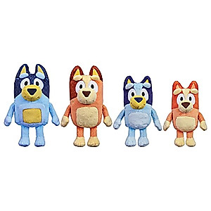 Bluey Heeler Family Plush Set 4 Plush 7-8" Figures | Amazon Exclusive