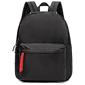 Veious Mini Backpack Purse for Women or Girls Lightweight Small Daypack Backpacks (Black)