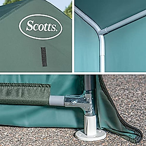 Scotts 4' x 4' x 6' Water-Resistant Pop-Up Deck and Garden Storage Shed Kit