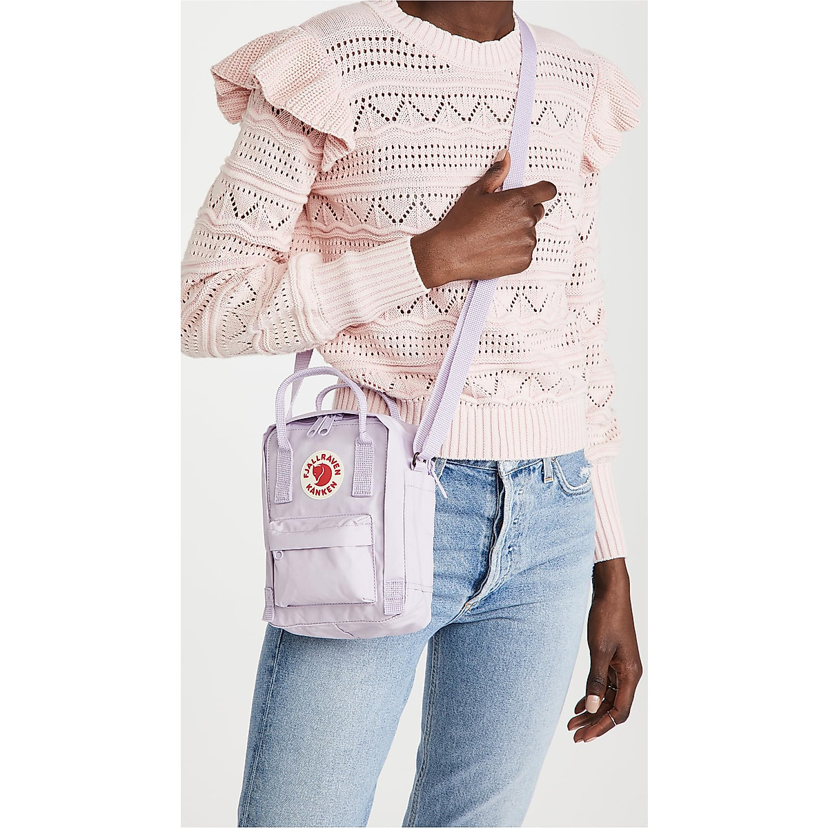 Fjallraven Women's Kanken Sling Bag, Pastel Lavender, Purple, One Size
