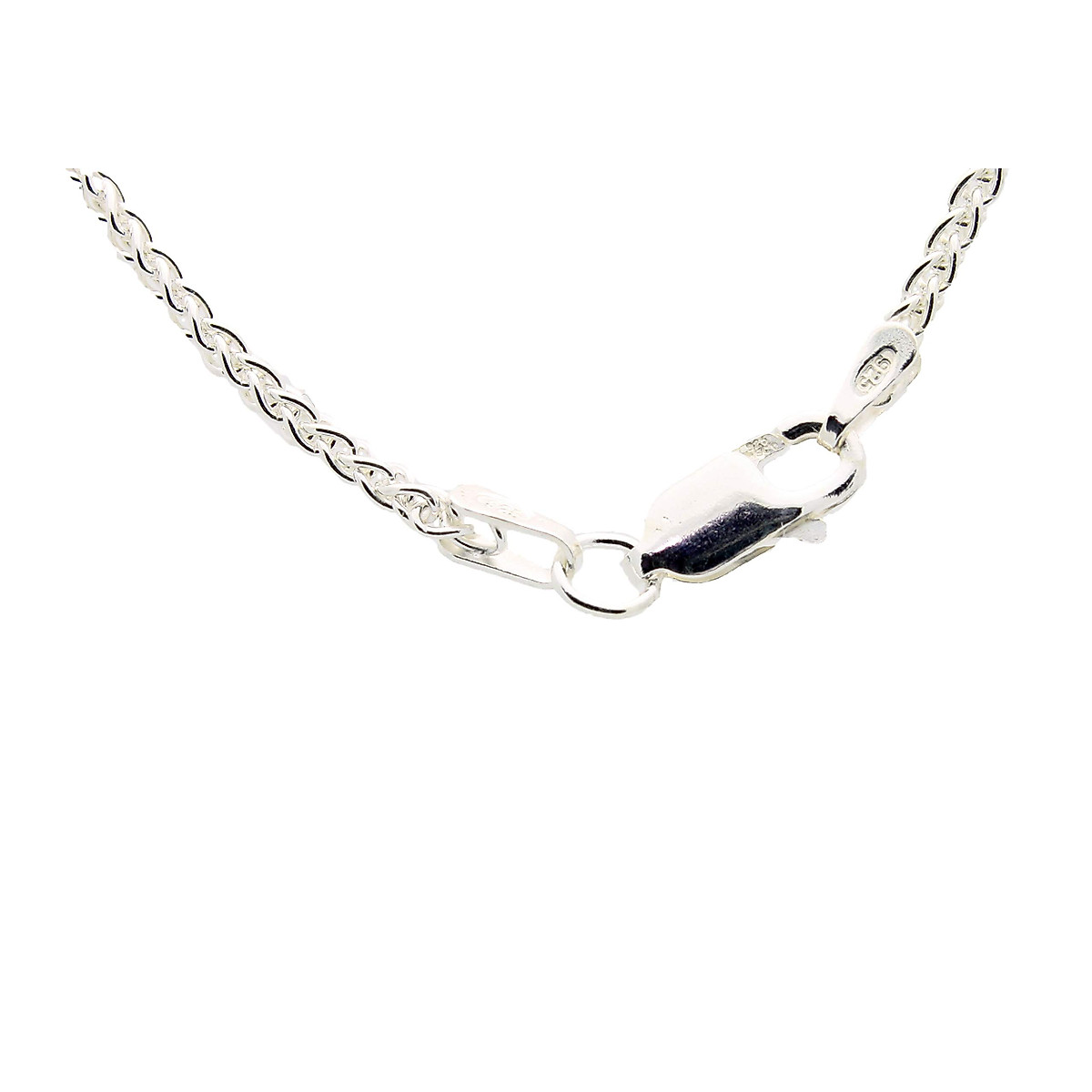 All Patron Saints Oval St Christopher Medal Necklace in Solid Sterling Silver Protect Us Medal 24 x 16 MM With 24 Inch Chain (Adult Male)