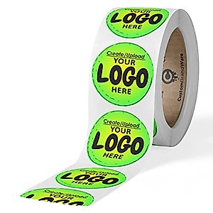 150 Build Your Own Stickers/Labels - Any Design + Logo - Personalize Your own Business Stickers - Multi Shapes, Sizes, Backgrounds, Text Stickers - Gloss/Matte Labels (2 inch Circle)