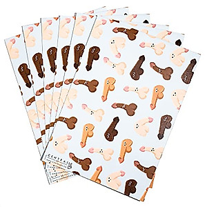 CENTRAL 23 Bridal Shower Wrapping Paper - Funny Wrapping Paper for Women Men Gay - 6 Sheets of Rude Gift Wrap for Friends - Anniversary Wrapping Paper - Recyclable