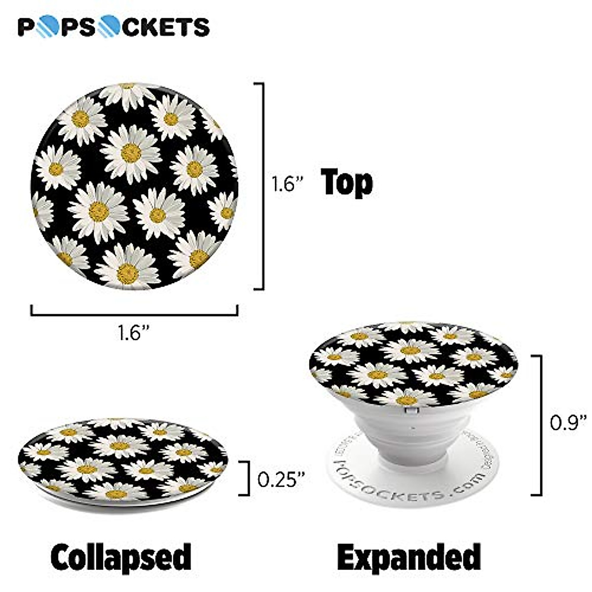 PopSockets: Collapsible Grip & Stand for Phones and Tablets – Daisies