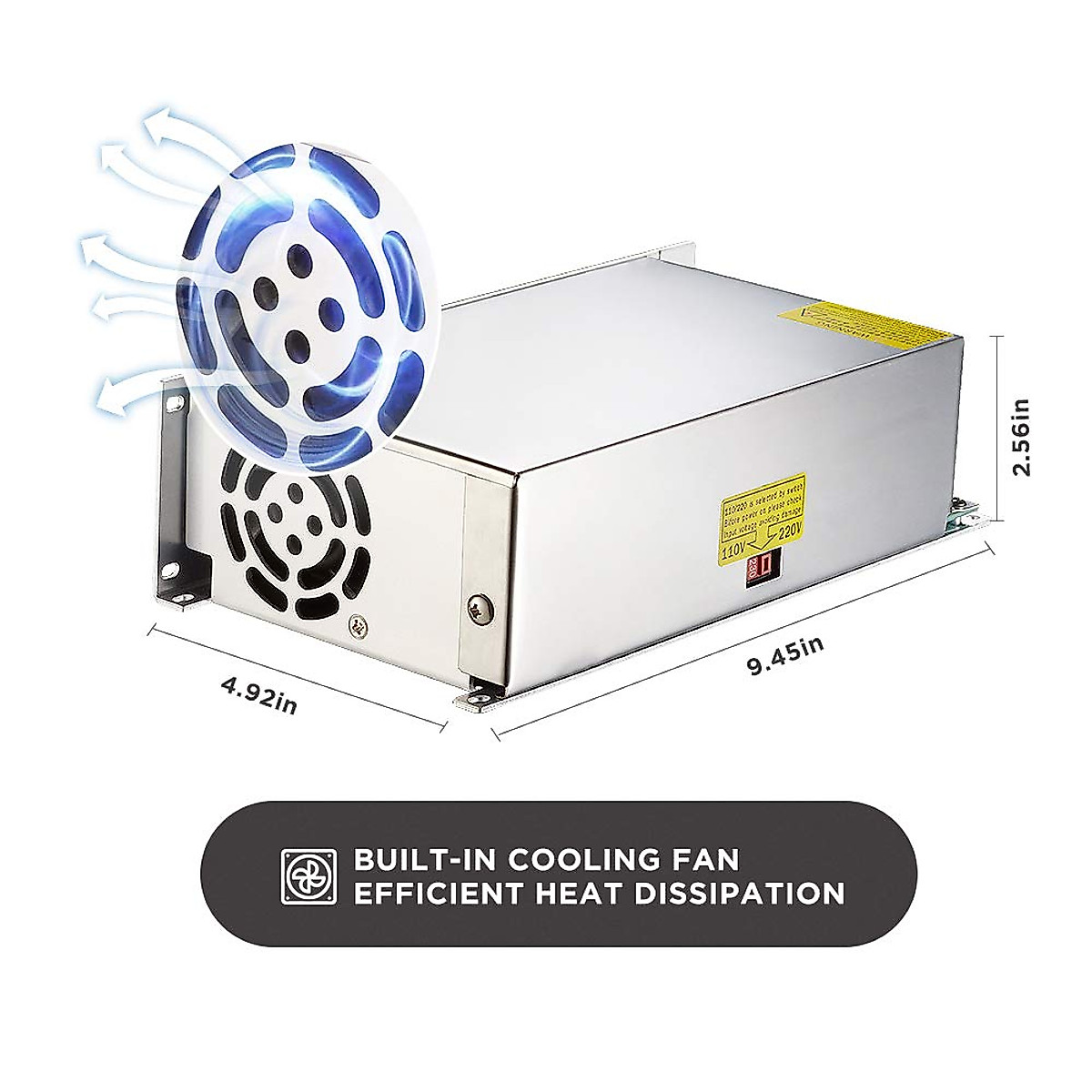 48V 16.67A 800W LED Switch Power Supply Driver AC 115-230V to DC 48V Transformer for LED Strip CCTV Security System,Camera,3D Printer,Computer Project,Motor