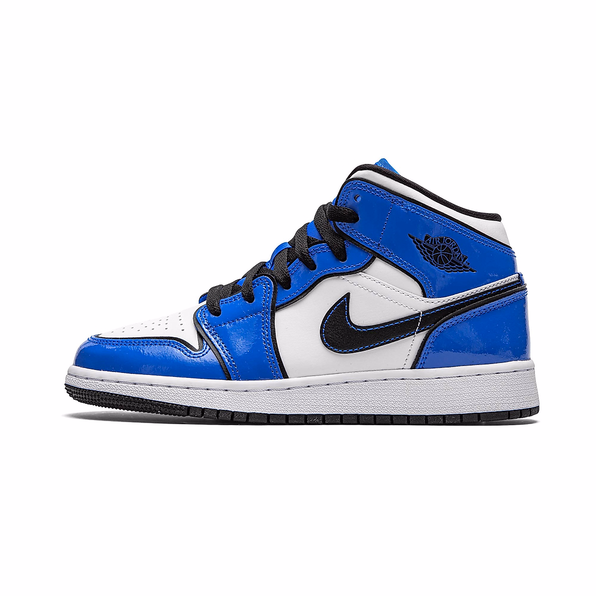 Jordan Big Kid's 1 Mid SE Signal Blue/Black-White (BQ6931 402) - 7