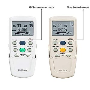 Pikeman Ceiling Fan Remote Control Replace Hampton Bay Thermostatic LCD W Fan Timer FAN-9T L3HFAN-9T (Remote Only)