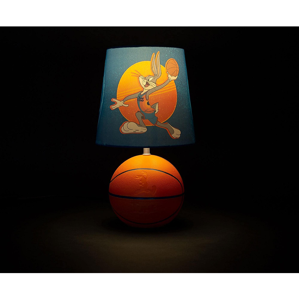 Space Jam 2: A New Legacy Tune Squad Basketball 3D Desk Lamp, Bugs Bunny Mood Light | Home Decor Accessories And Room Essentials | Official Looney Tunes Collectible | 14 Inches Tall
