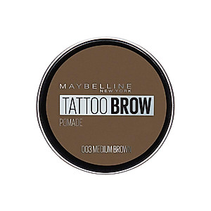Maybelline Tattoo Brow Longlasting Pomade Pot, Medium Brown, 1 Count, Pack Of 1