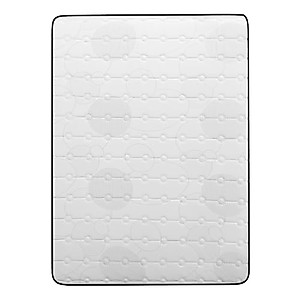 Flash Furniture Capri Comfortable Sleep 13 Inch Euro Pillow Top Hybrid Pocket Spring Mattress - Full - CertiPUR-US Certified Foam - Mattress in a Box, White