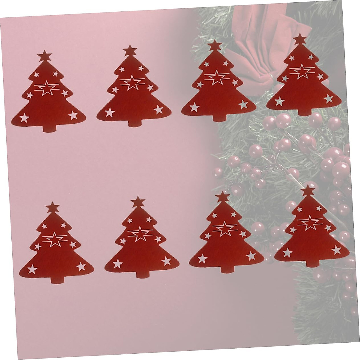 BESTOYARD 16 Pcs Cutlery Set Cutlery Bags for Christmas Tableware Holder Bag Christmas Fork Spoon Pocket Xmas Table Decoration Christmas Cutlery Bags Mini Non-woven Fabric Child Silverware