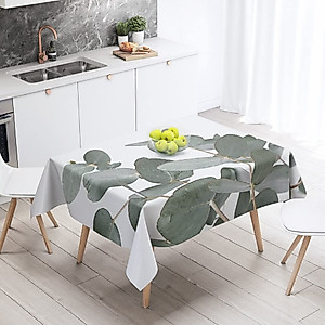 Waterproof Table Tablecloth Tropical Plant Flower Leaves Nordic Style Rectangular Dining Tables Cover Kitchen Decor A2 140x210cm