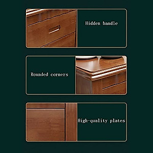 FFNUM Bedside Table Nightstand with 2 Drawers and Wood Legs, Large Storage Space Side Sofa Table for Bedroom, Living Room, Hallway Night Stand