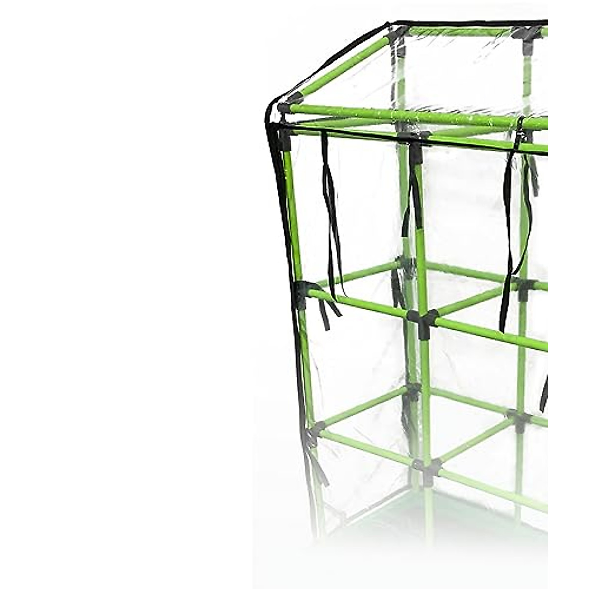 Bio Green JGL-C Greenhouse Compatible with City Jungle Trellis and Heidelberg – Outdoor and Indoor 2 Zippers – Protection Plant Covers – Transparent Design