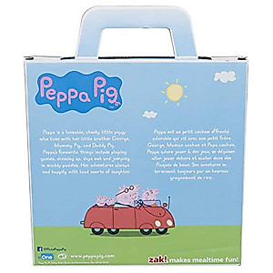 Zak Designs Peppa Pig Kids Dinnerware Set Includes Plate, Bowl, and Tumbler, Made of Durable Material and Perfect for Kids (Peppa & George Pig, 3 Piece Set, BPA-Free)