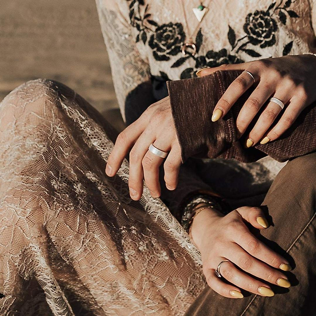 Enso Rings Classic Legend Silicone Ring - A Silicone Ring Made in The USA - an Ultra Comfortable, Breathable, and Safe Silicone Ring - Men's and Women's Silicone Wedding Ring (Mermaid, 10)