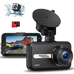GMAIPOP Dash Cam Front and Rear, 1080P Dash Camera for Cars with SD Card, Dual Dashcams 3" IPS Screen, Dashboard Camera Recorder 170° Wide Angle,Accident Lock,Night Version,Motion Detection