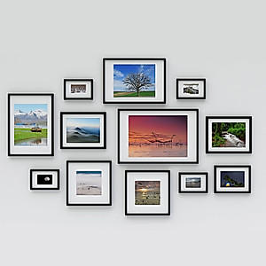 uxcell 9.9" x 9.9" Picture Mat, Core Bevel Cut Frame Mattes for 8" x 8" Photos Pictures Artwork Painting Display, White 10 Pcs